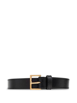 Versace ceinture en cuir - Noir