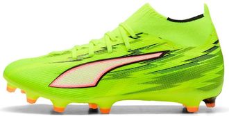 Puma Damen Ultra 6 Match+ FG/AG WNs Fu&szlig;ballschuh, Yellow Alert Black-Glowing Red-Lime Squeeze, 38.5 EU, Yellow Alert PUMA Schwarz Leuchtend rot Lime Squeez