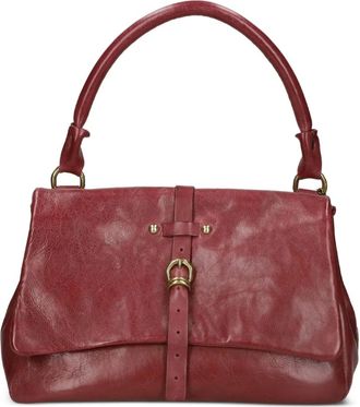 A.S.98 Schultertasche mit Schnallenriemen - Rot