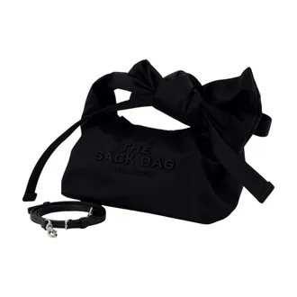 Marc Jacobs Womens The Mini Sack Purse - Marc Jacobs Nylon Black Bags Shoulder-Hobo-Bags