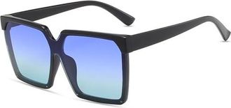 Generic Lunettes De Soleil Carr&eacute;es &Agrave; Grande Monture For Hommes, For Les D&eacute;placements Quotidiens, Vacances Et La Conduite For Femmes(Blue)