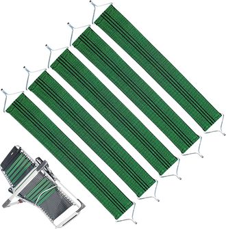 Generic Ersatzgurte f&uuml;r Klappstuhl, 5-teiliges Gurtband f&uuml;r Sessel, Robustes und rei&szlig;festes Zubeh&ouml;r f&uuml;r Liegest&uuml;hle im Freien, f&uuml;r Terrasse, Garten, Rasen und