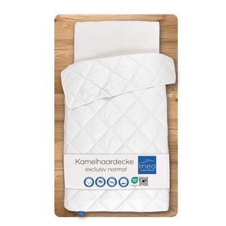 Linea by böhmerwald - exclusive - Kamelhaardecke normal, 135x200, 100% Kamelhaar, Allergiker geeignet, selbstreinigend, nicht in der Maschine waschbar, in D