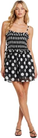 Dolce & Gabbana Femme, Robes, Multicolore, Taille: 38 FR Robe en soie &agrave; pois