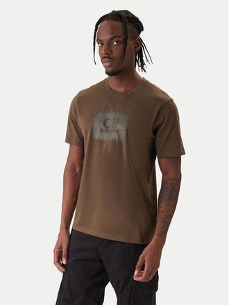 C.P. Company T-Shirt RCCMTS723A005100W Gr&uuml;n Regular Fit