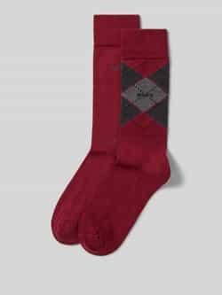 HUGO BOSS Socken aus Baumwoll-Mix im 2er-Pack Modell ARGYLE