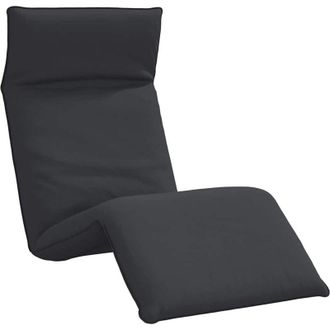 vidaXL Vidaxl - Sonnenliege Klappbar Schwarz 175x54x8,5 cm Oxford-Gewebe