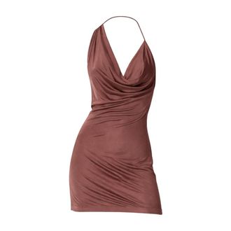 Amazu&igrave;n Amazuin, Femme, Robes, Brun, Taille: 38 FR Robe de soir&eacute;e