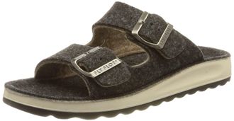 FLY FLOT Damen 864180 Hausschuh, schwarz/braun, 41 EU