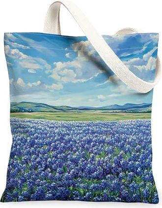 Generic Sac fourre-tout en toile r&eacute;utilisable pour le shopping 33 x 38,1 cm, sac d&eacute;picerie r&eacute;utilisable pour femme, paysage naturel, plage, esth&eacute;tique, d&eacute;cora