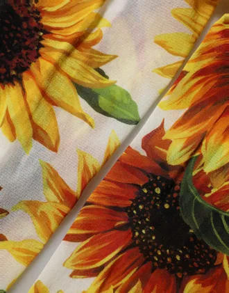Dolce & Gabbana Sunflower-Print Nylon Tank Top - Yellow