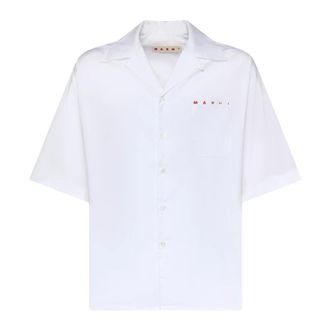 Marni Kurz&auml;rmeliges Hemd - - Shirts - Herren - Wei&szlig; - S