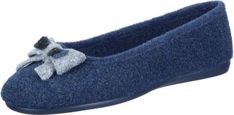 Manitu Home Damen 340083-05 Pantoletten, Blau, Gr&ouml;&szlig;e 38, Blau 5, 41 EU