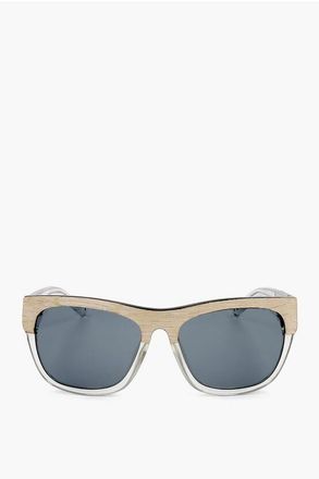 Linda Farrow PHILLIP LIM Wayfarer Sunglasses with Wood Effect Detail size Unica