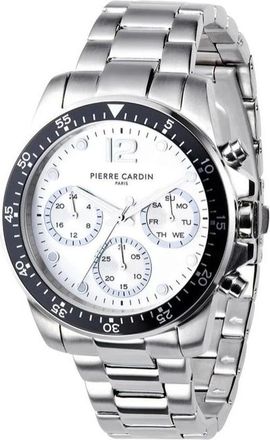 Pierre Cardin Homme, Accessoires, Gris, Taille: ONE Size Montre habill&eacute;e en acier inoxydable au design minimaliste