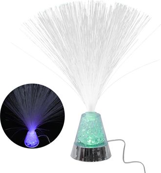 Valiclud Optische Glasfaserlampe mit Farbwechsel LED Tischlicht USB und Batterie Betrieben Dekoratives Nachtlicht f&uuml;r Wohnzimmer Schlafzimmer Kindergarten Part