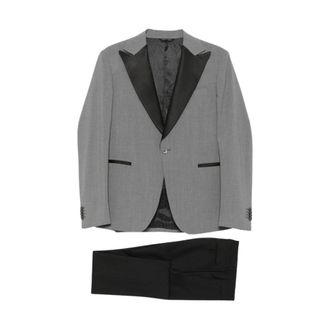 Brian Dales Homme, Costumes, Gris, Taille: 2XL 001 Giacca Grigia Petto Lancia
