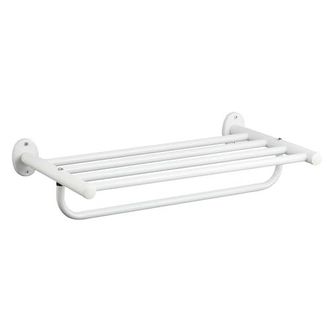 MSV Porte Serviettes Mural &agrave; Fixer en Acier Alyssa Blanc