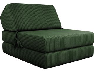 Mirjan24 Sofa Kevin Cord mit Schlaffunktion, Schlafsofa, Bettsessel, Klappmatratze, Faltmatratze, Gästebett, Schlafcouch, Kinderzimmer (Poso 14)