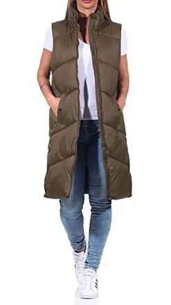 Vero Moda Vero Moda Femme Vmuppsala 3-4 Waistcoat Noos Veste, Vert Olive Foncé, L EU