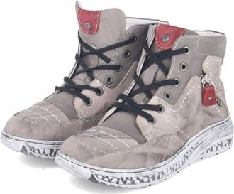 Krisbut 3298-3 PO Bottes à lacets en cuir lisse pour femme Gris, gris, 40 EU