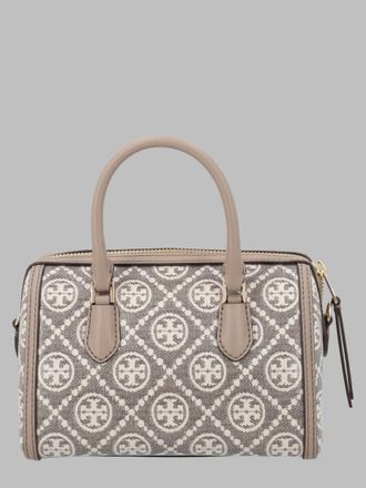 Tory Burch Womens Shoulder Bag T Monogram Petite Dove Cotton; Coating: Polyurethane