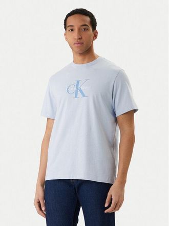 Calvin Klein Jeans T-Shirt Hero Monologo LV04RB862G Himmelblau Regular Fit
