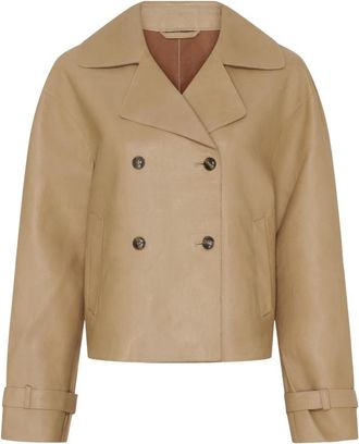 BTF-CPH Kurzer Trenchcoat - - Jackets - Damen - Beige - XL