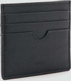 Mango Porte-cartes effet grain&eacute; noir - Homme - Taille unique - MANGO MAN