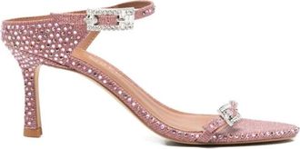 Kurt Geiger Femme, Chaussures, Rose, Taille: 39 EU Strass Double Buckle SDL Heeled Mule