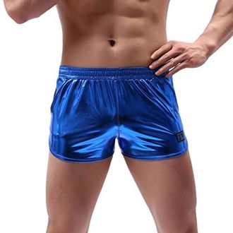 Generic Sous-v&ecirc;tements pour homme - Mode Hot Stamping - En cuir - Pour la maison - Performance - Boxer pour homme - Sous-v&ecirc;tements modernes, bleu, XL taille c