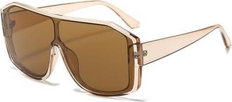 Generic Lunettes De Soleil À Monture Large For Hommes Et Femmes, Idéales For Les Vacances, Le Sport Ou Déplacements Quotidiens(Brown)