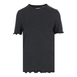 Jil Sander Femme, Tops, Noir, Taille: 42 FR Silk Blend T-Shirt