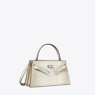 Tory Burch Damen Gepr&auml;gte Mini Lee Radziwill Degrad&eacute;-Tasche mit Tragegriff oben