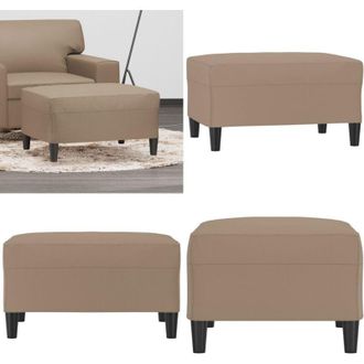vidaXL Vidaxl - Fu&szlig;hocker Cappuccino-Braun 70x55x41 cm Kunstleder - Polsterhocker - Sitzsack - Fusshocker - Couchtisch - Braun M&ouml;bel - Home & Living