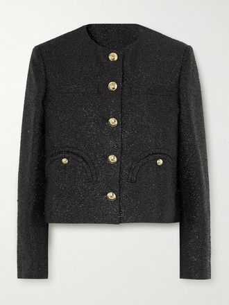Blaz&eacute; Milano Veste En Tissu M&eacute;tallis&eacute; Shamo - Noir