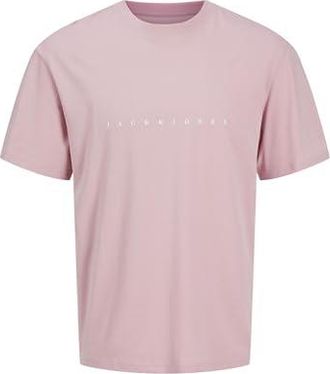 Jack & Jones T-Shirt SS Noos Jjestar Jjestar JJ SS Noos pour Homme (1 pièce), Rose Tendre, XXL