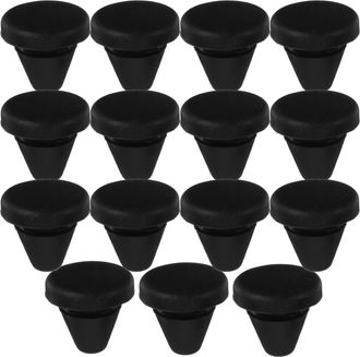 Valiclud jojofuny 15 St&uuml;ck Silikon Lochstopfen 7mm mit Nut Hitzebest&auml;ndige rutschfeste Ofenf&uuml;&szlig;e Flexible Dichtungskappen f&uuml;r Mikrowellen und Herdplatten Univer