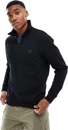 Boss Orange by Hugo Boss Zetrust - Sweat &agrave; col zipp&eacute; - Noir