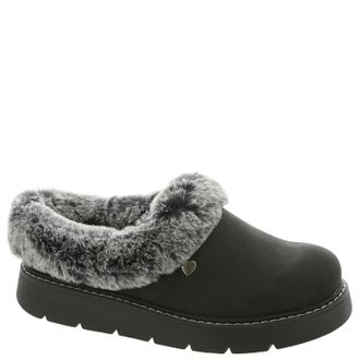 Skechers Keepsakes Lite Cozy Blend Hausschuhe für Damen, Schwarze Zierleiste, 39.5 EU