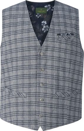 Charles Colby Herren Weste Duke Niven blau, 7XL (XXXXXXXL) - 80