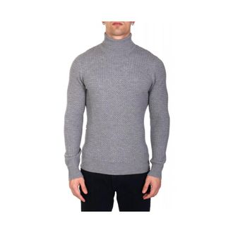 Gran Sasso Homme, Pulls, Gris, Taille: L Pull &agrave; Col Roul&eacute;