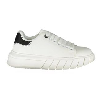 Ga&euml;lle Paris Femme, Chaussures, Blanc, Taille: 37 EU Baskets blanches sportives avec lacets et d&eacute;tails contrastants