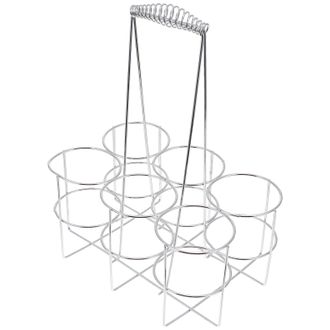 Angoily Edelstahl Bierflaschentr&auml;ger mit Robustem Rostfreiem Flaschenregal Multifunktionaler Aufbewahrungskorb f&uuml;r K&uuml;che und Party Praktischer Getr&auml;nketr&auml;ger 