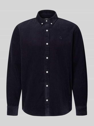 Carhartt Work in Progress Regular Fit Freizeithemd mit Logo-Stitching Modell MADISON
