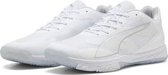 Puma Mixte Accelerate Turbo 4 Chaussure de Terrain intérieur, White Silver Ash Gray, 40.5 EU