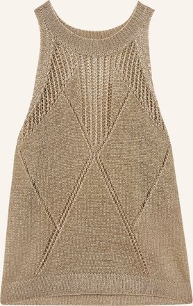 Reiss Reiss Stricktop Maia Mit Glitzergarn gold