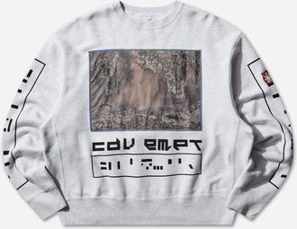 Cav Empt Men s GONDOL4W1$H Crewneck Sweatshirt Grey