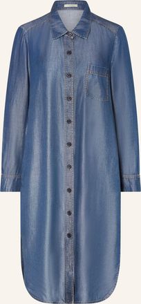 Lilienfels Lilienfels Hemdblusenkleid In Jeansoptik blau