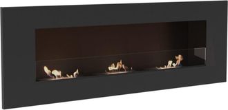 Kratki Wandkamin Bioethanol DELTA3 T&Uuml;V links mit Verglasung